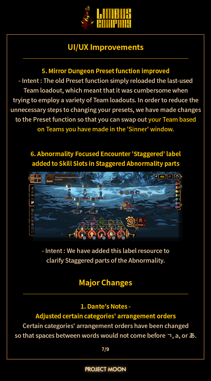 October 26th Scheduled Update Notice | Limbus Company October 26th Scheduled Update Notice | Limbus Company